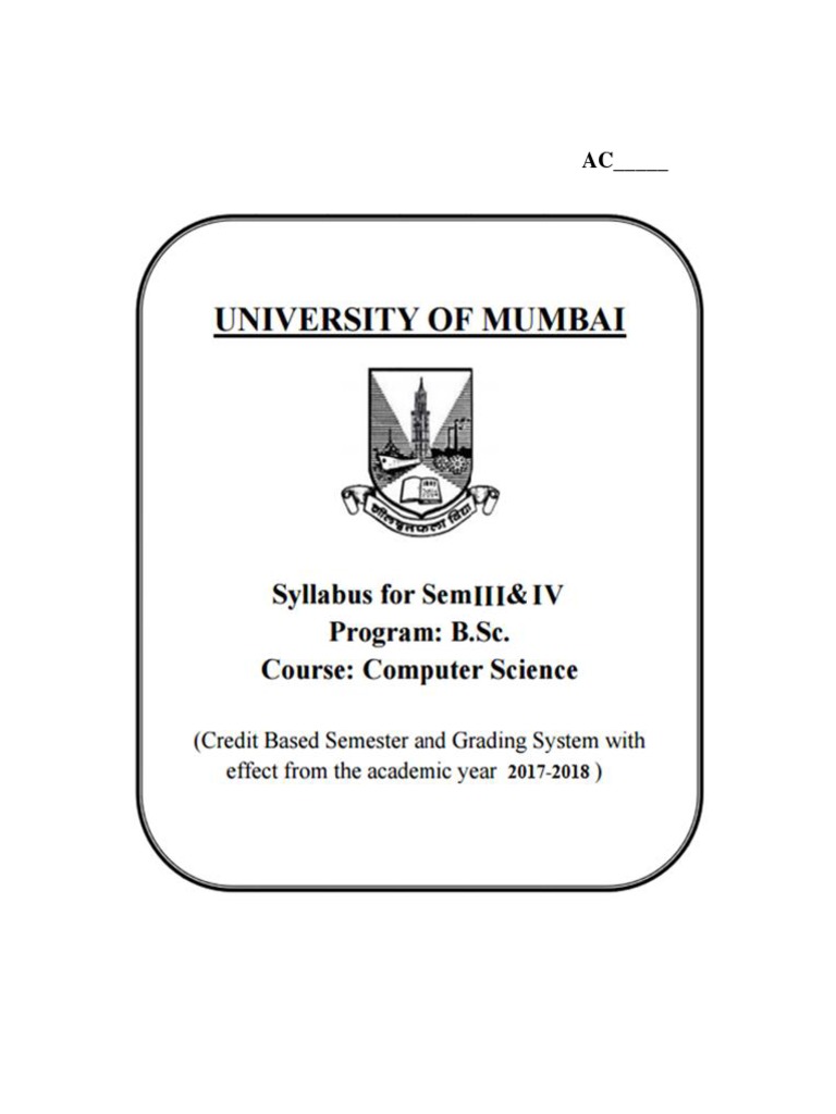 SYcs Computer Science Syllabus | PDF | Combinatorics | Html