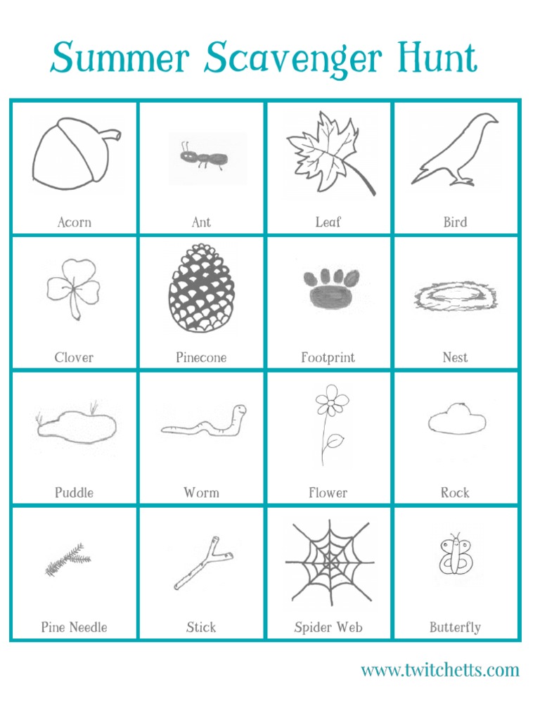 Summer Scavenger Hunt | PDF