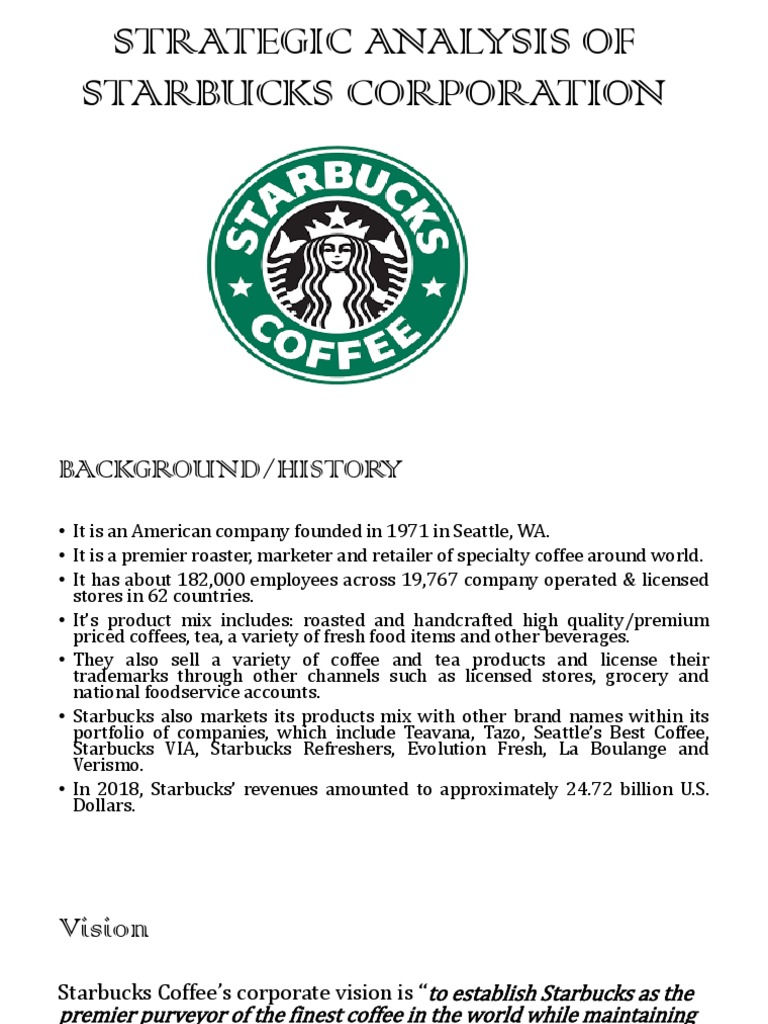 Strategic Analysis of Starbucks Corporation | PDF | Starbucks | Retail