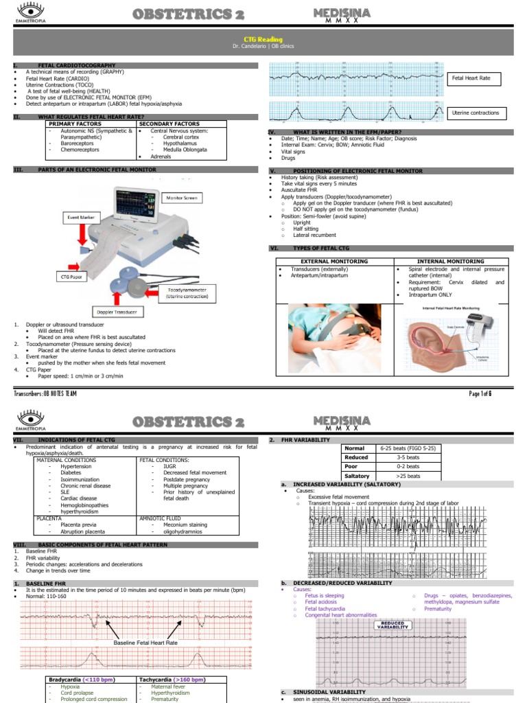 Ob Osce.04 CTG Reading | PDF | Childbirth | Obstetrics