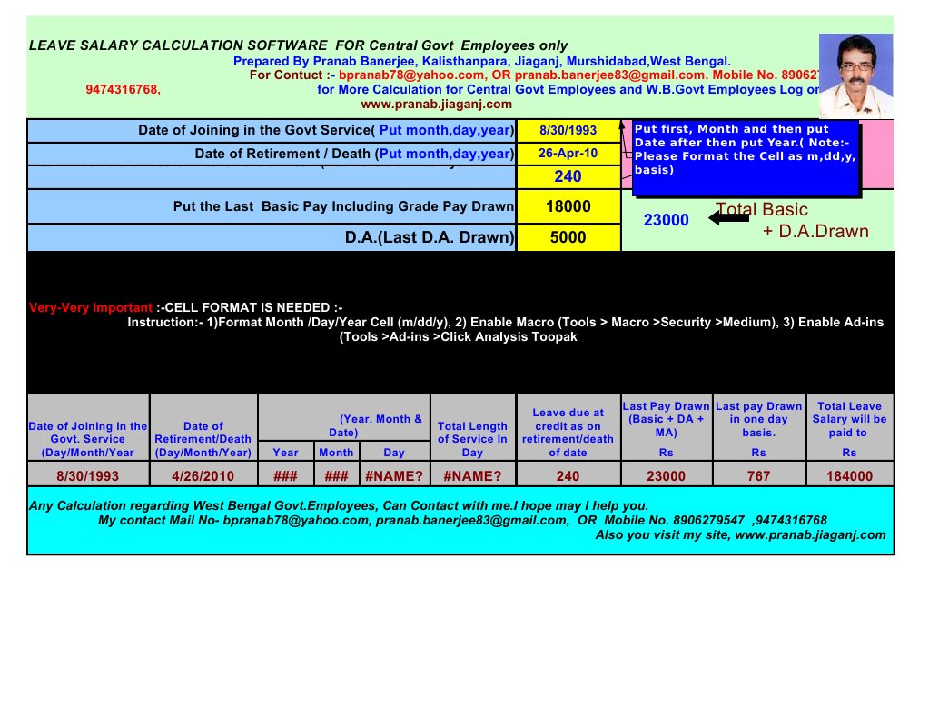 Leave Salary Calculation for Govt Employees | PDF | Computing | Business