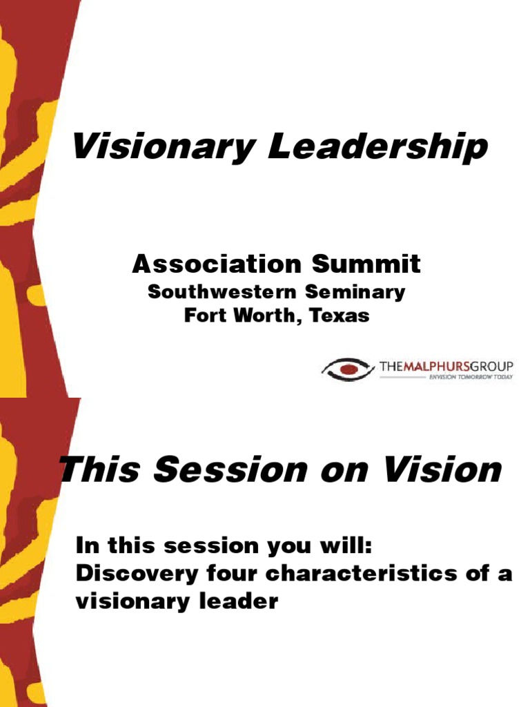 Visionary Leadership: Association Summit | PDF | Hermeneutics | Leadership