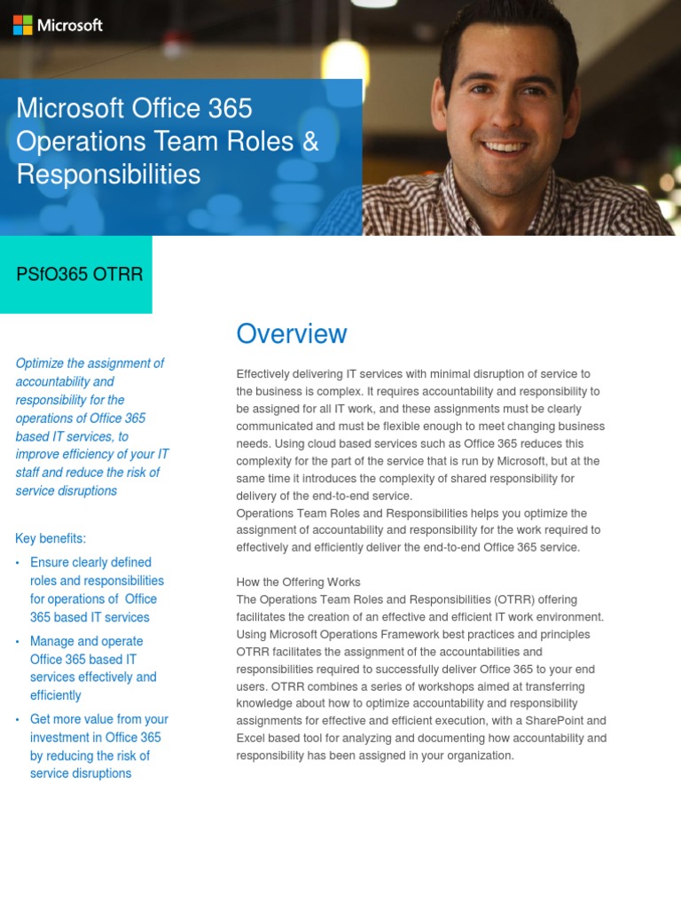 CVS - Operations Team Roles and Responsibilities | PDF | Office 365 ...