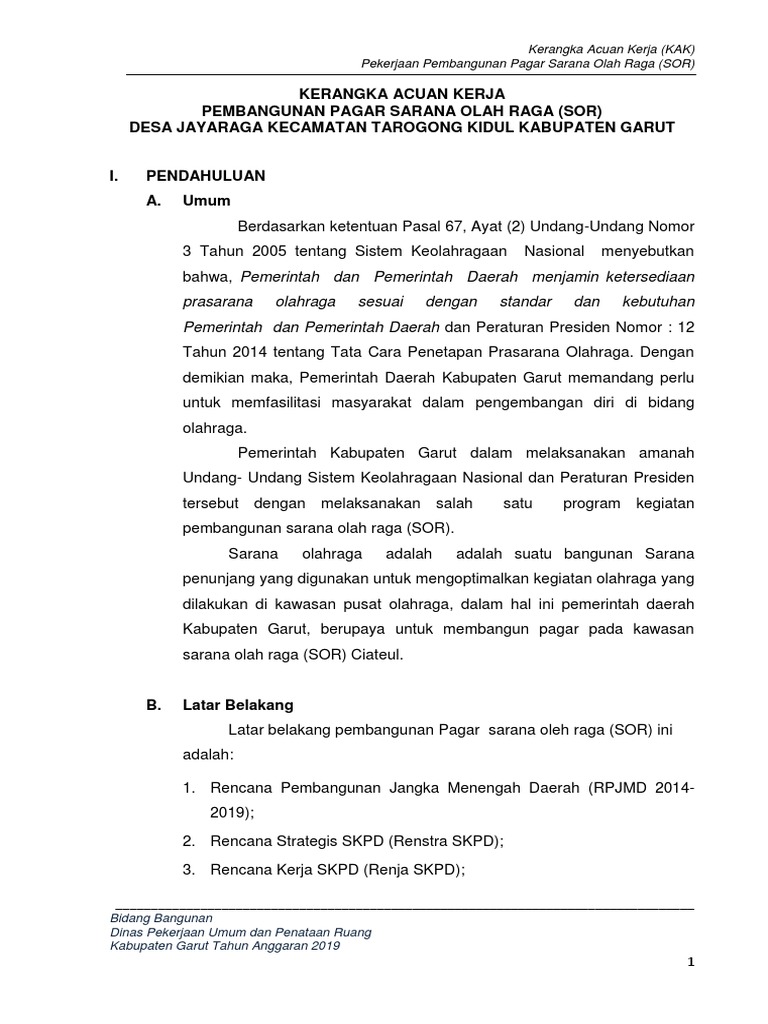 Kak Pagar Sor | PDF | Teknologi & Rekayasa