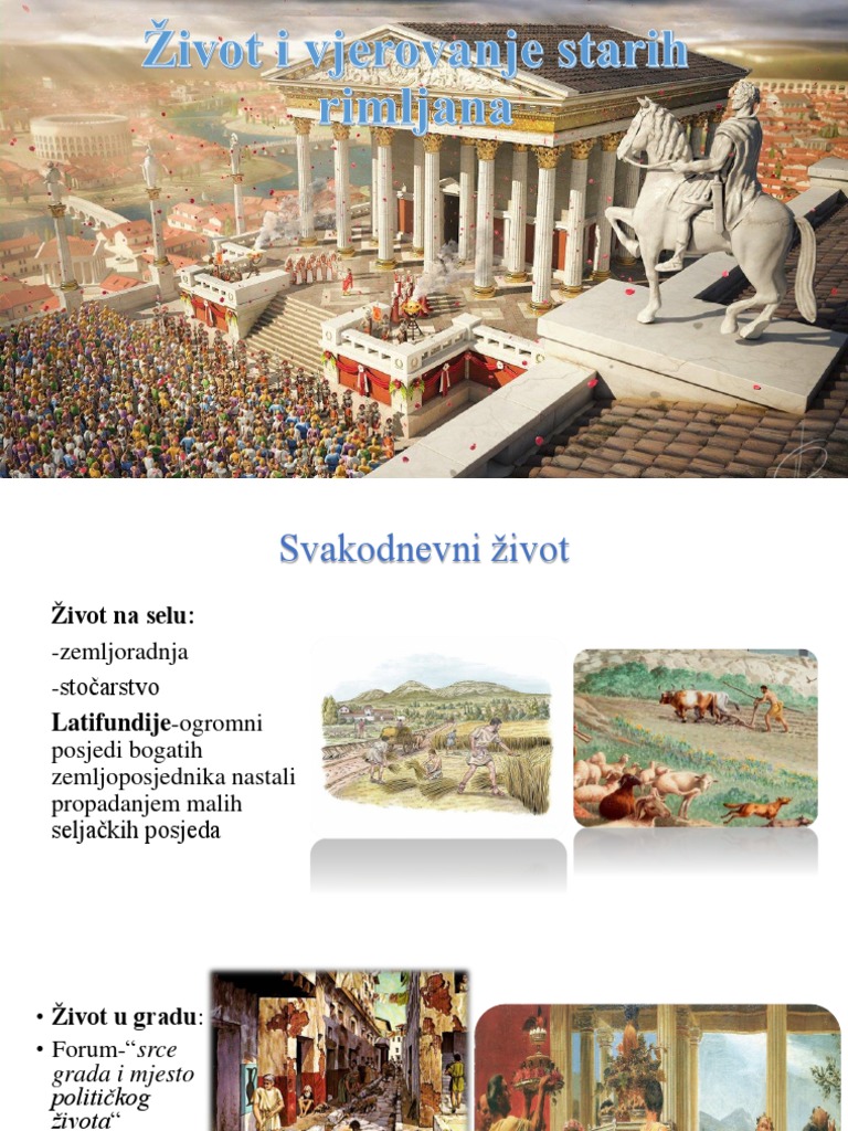 Život I Vjerovanje Starih Rimljana | PDF