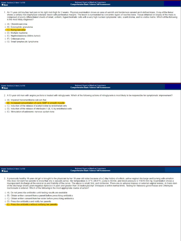 NBME 19 Block 2 With Answers | PDF