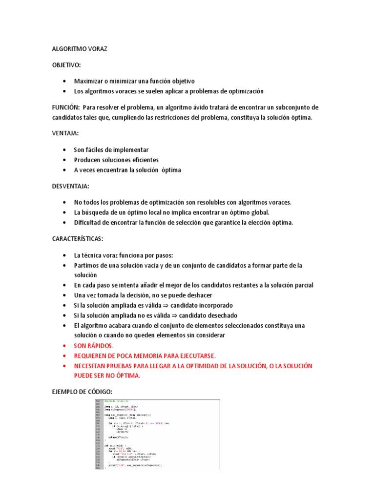 Algoritmo Voraz | PDF | Computadoras