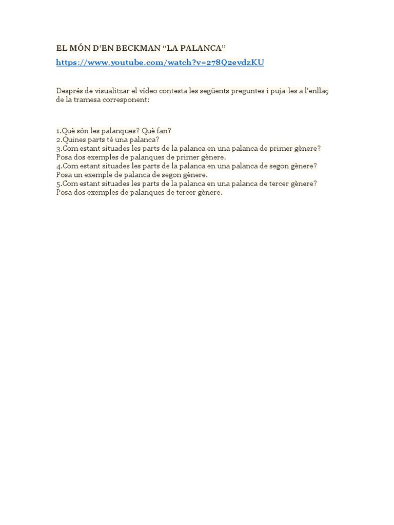 EL MÓN Beakman Palanques PDF | PDF