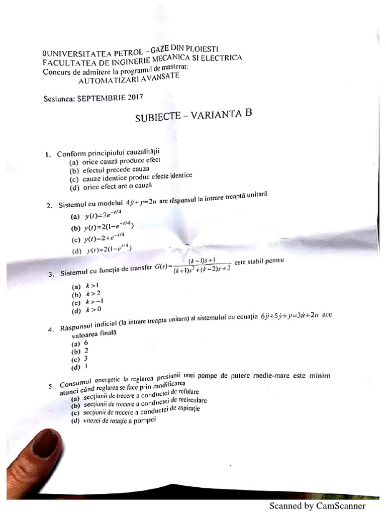 Admitere Master | PDF