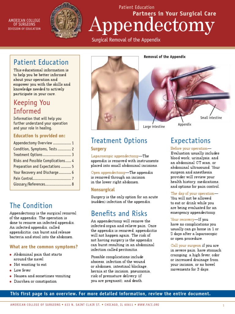 Appendectomy | PDF | Surgery | Medical Specialties