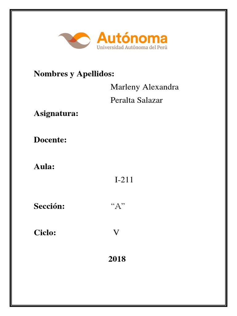 Caratula Formal | PDF