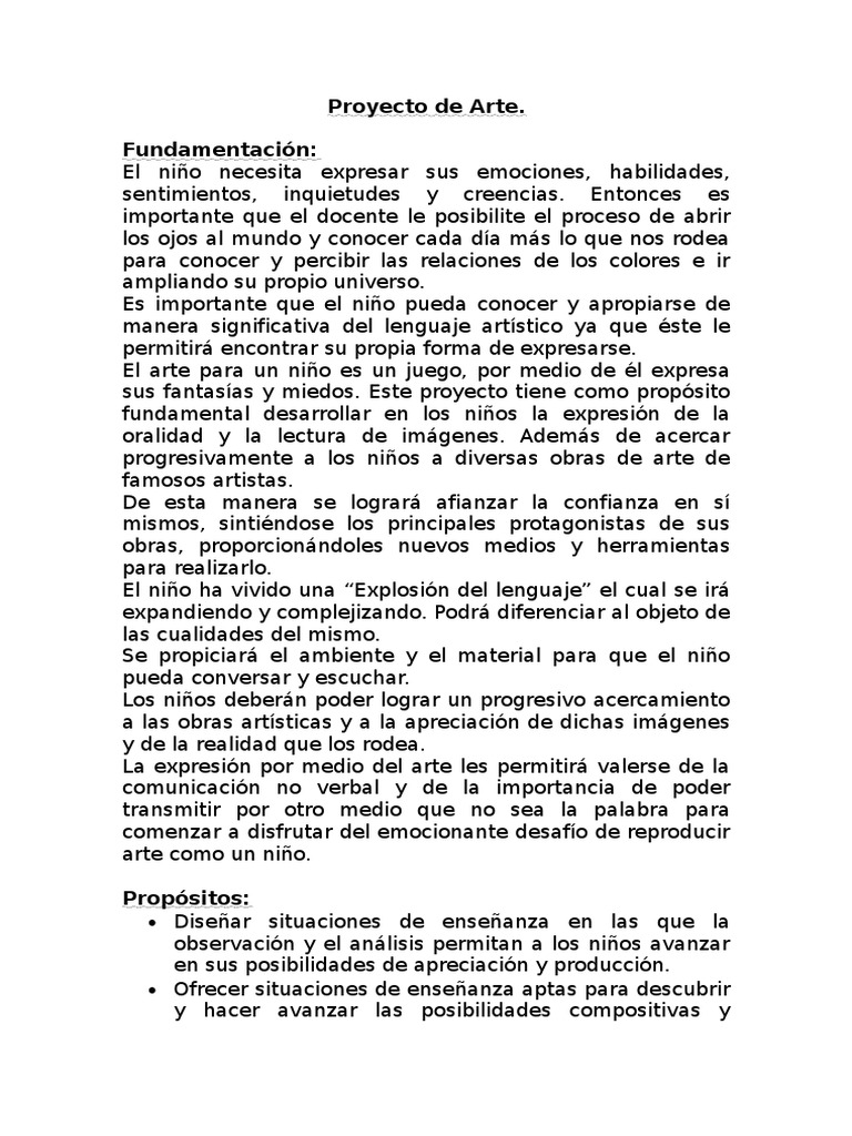 Proyecto de Arte | PDF | Dibujo | Pinturas