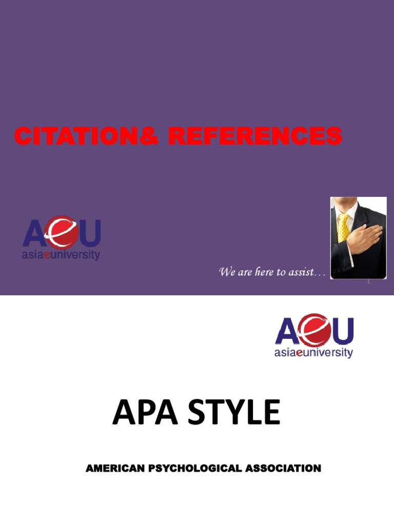 Citation& References: We Are Here To Assist | PDF | American ...