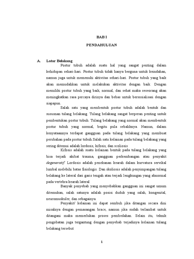 Deformitas Spinal: Penyebab dan Penanganan | PDF