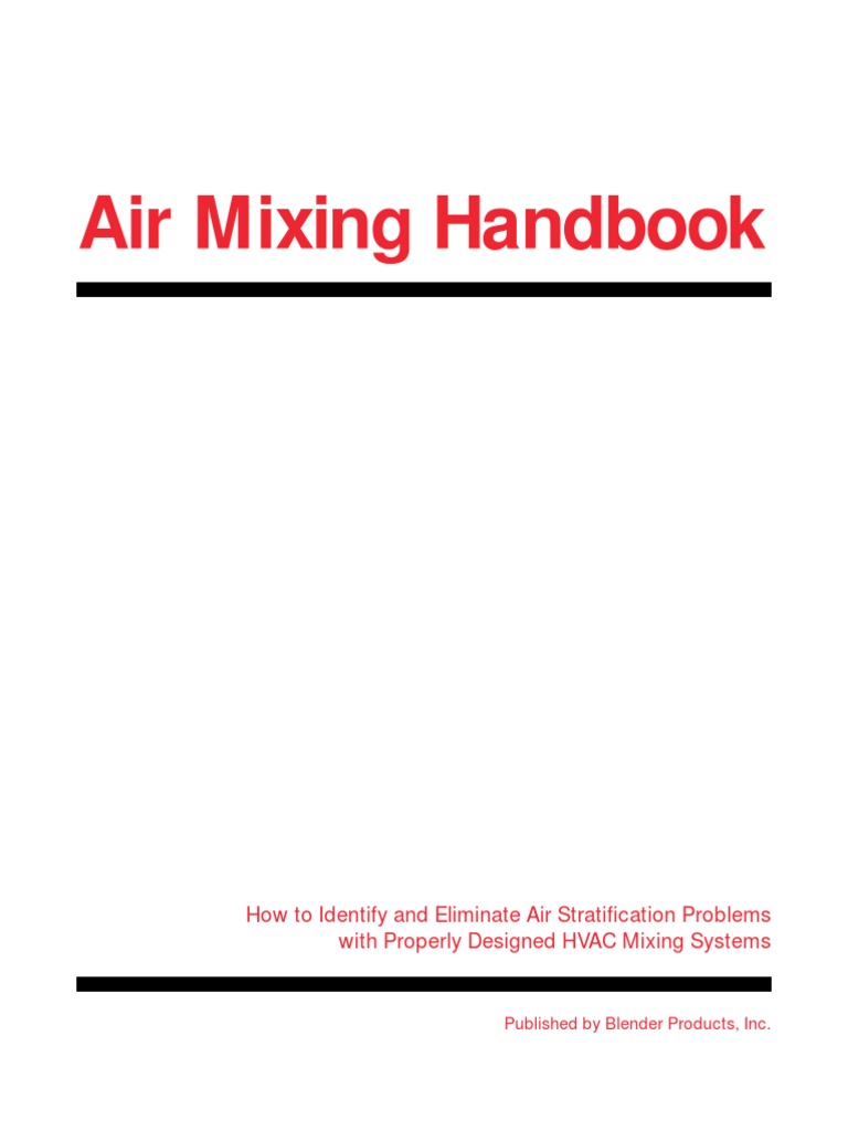 Airmix - Air Mixing Handbook | PDF | Hvac | Air Conditioning
