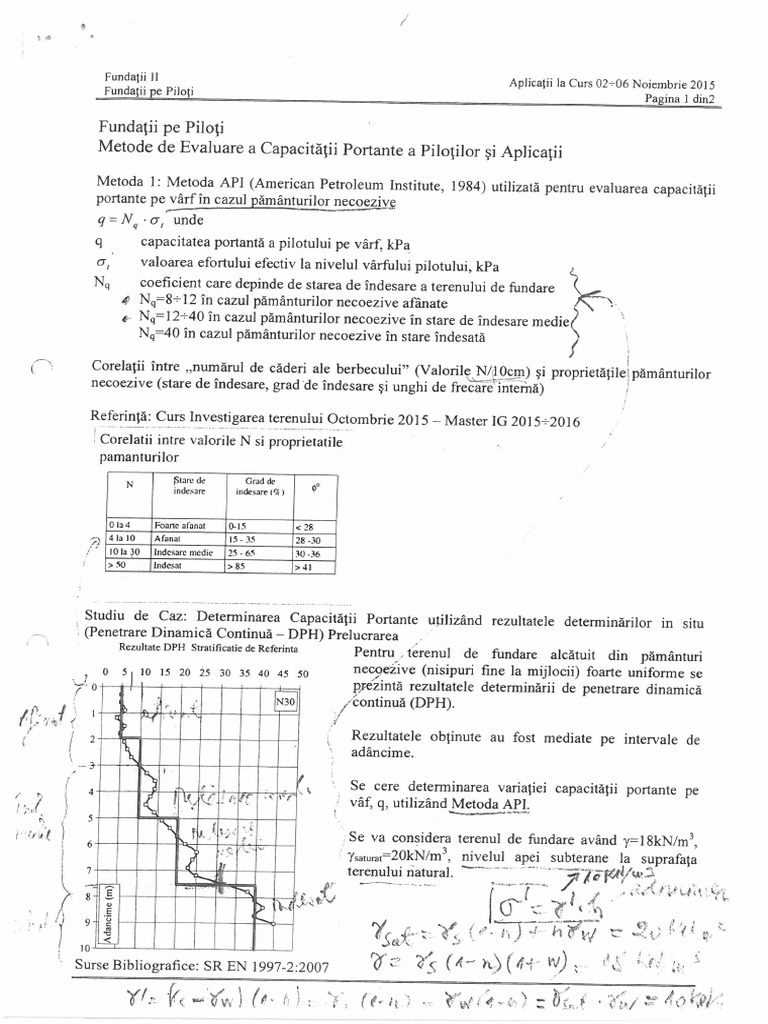 Metode de Calcul - Piloti PDF | PDF