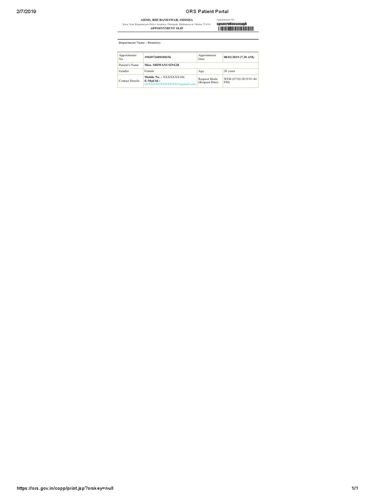 ORS Patient Portal | PDF