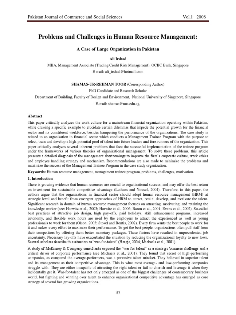 Pronlems Nad Chllenges in HRM | PDF | Motivation | Motivational