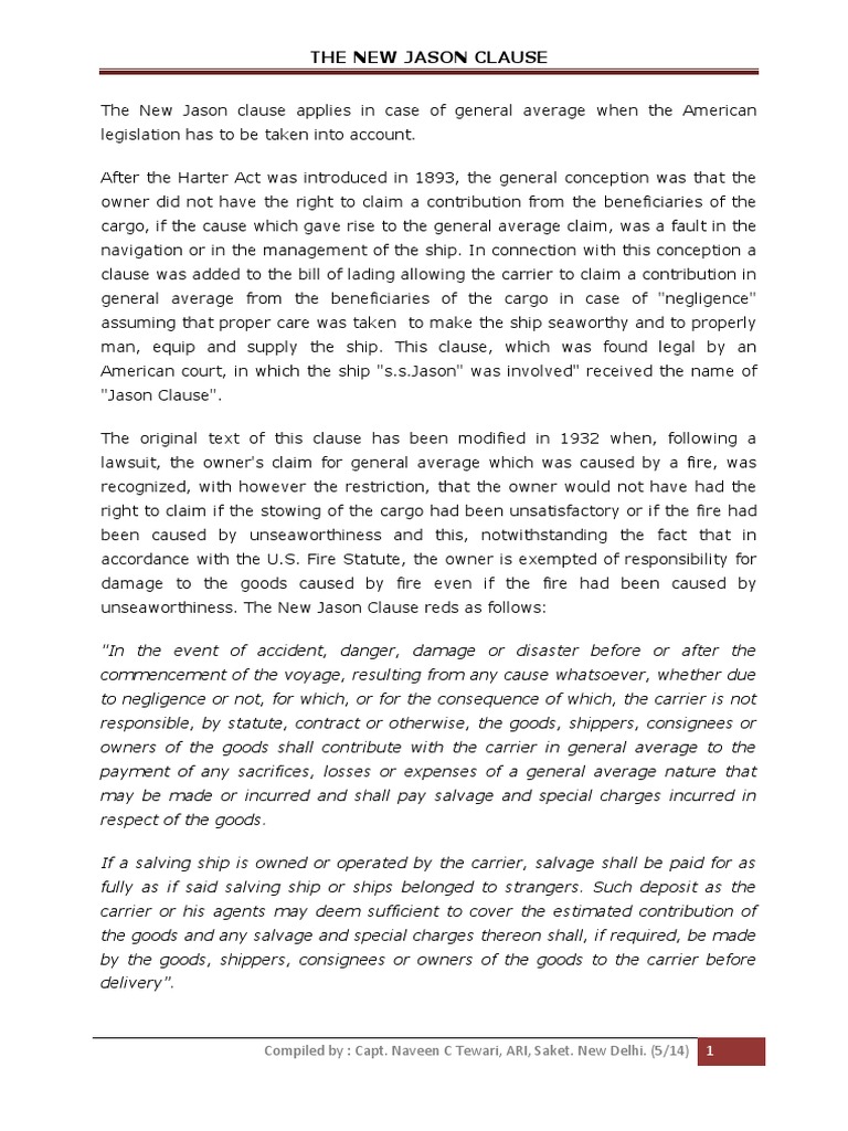 The New Jason Clause | PDF | Justice | Crime & Violence