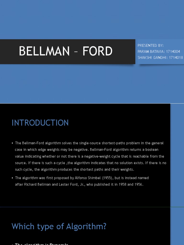 Bellman Ford Algorithm | PDF | Theoretical Computer Science | Computer ... Bellman Ford Algorithm | PDF | Theoretical Computer Science | Computer ...