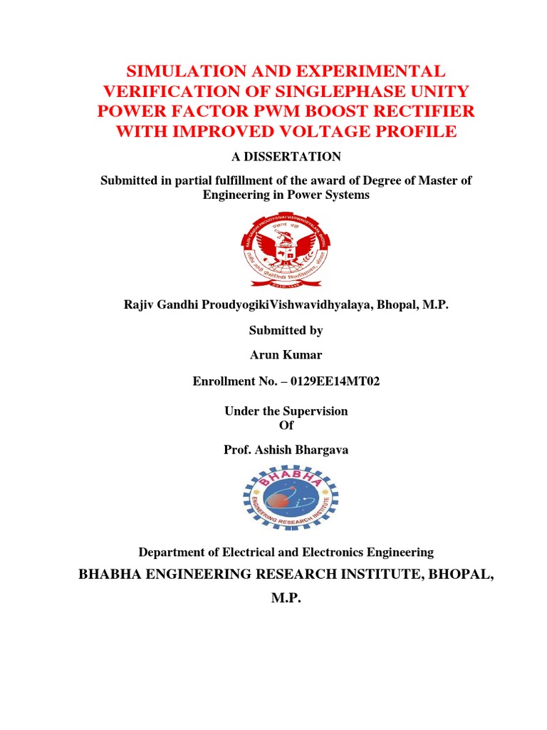 Simulation and Experimental Verification of Singlephase Unity Power ...