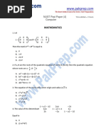 Fast Entry Test Past Papers | PDF | Numbers | Tangent