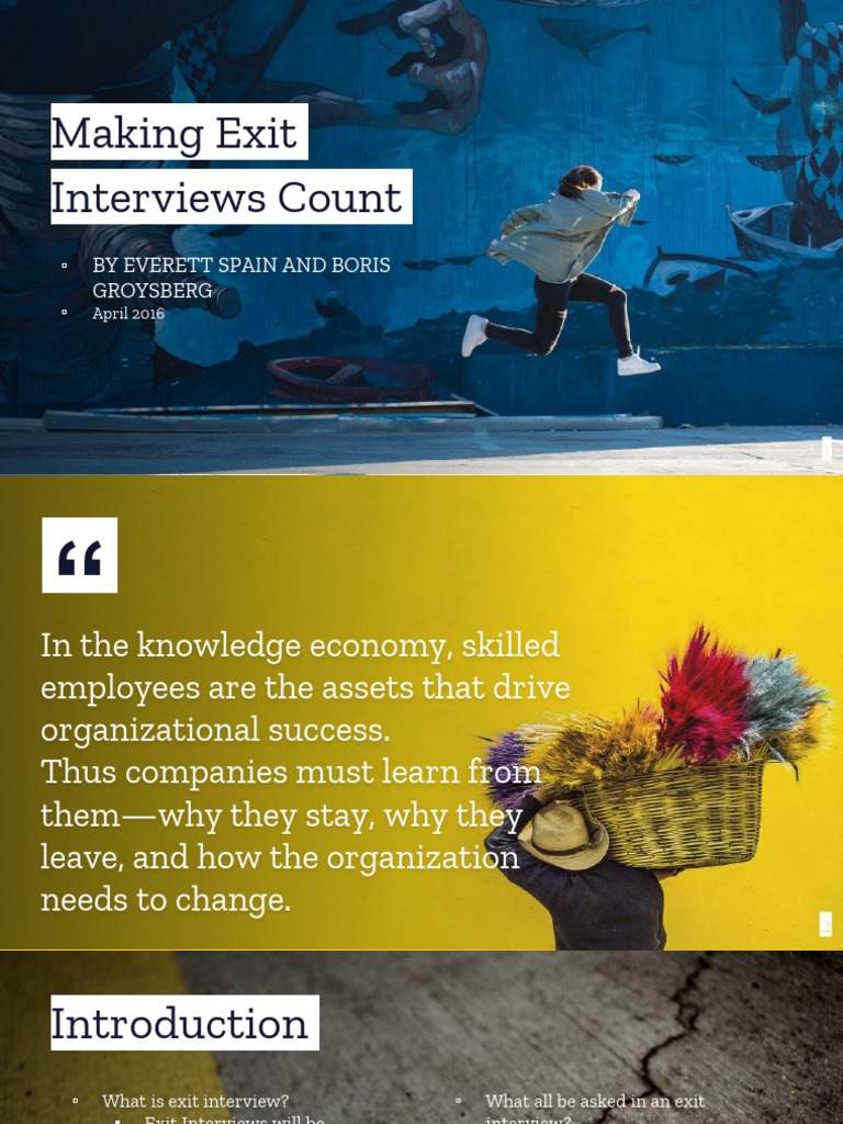 HR's Guide to Effective Exit Interviews | PDF | Employee Retention ...