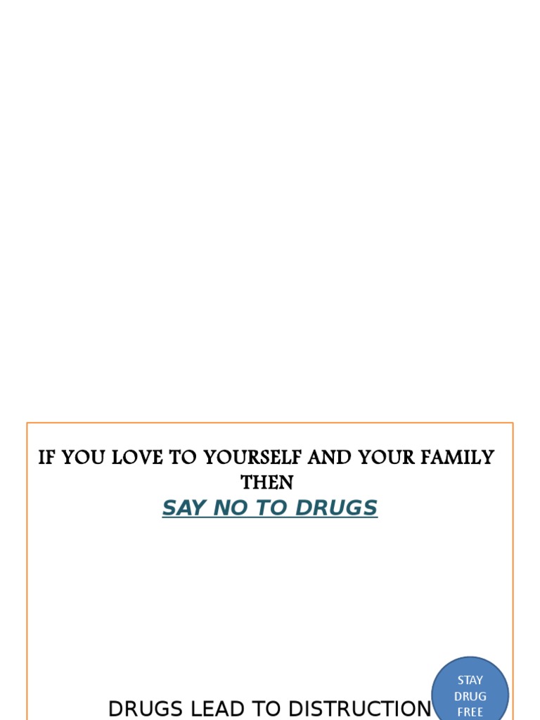 Say No to Drugs: A School Initiative | PDF | Lifestyle