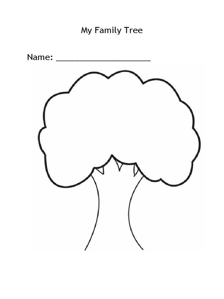 Family Tree Cut and Paste Activity | PDF