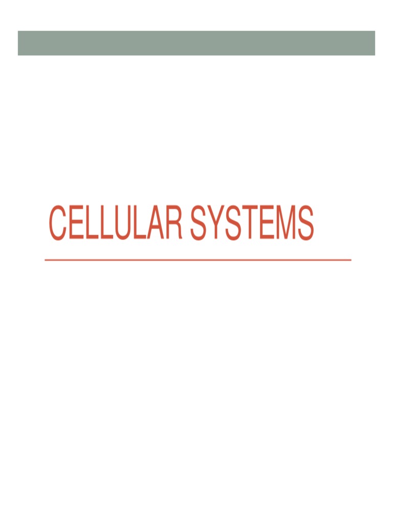 Cellular Systems | PDF | Signal To Noise Ratio | Cellular Network