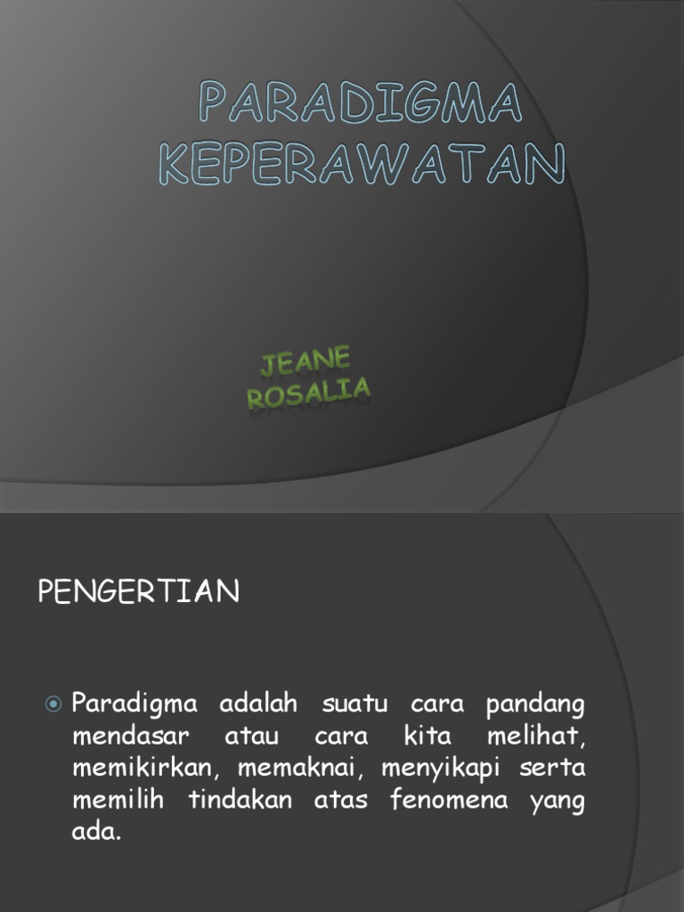 Paradigma Keperawatan | PDF