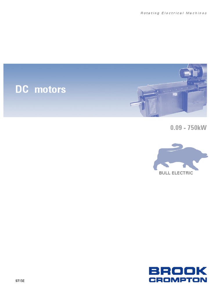 Brook Crompton DC Drives PDF | PDF | Electric Motor | Direct Current