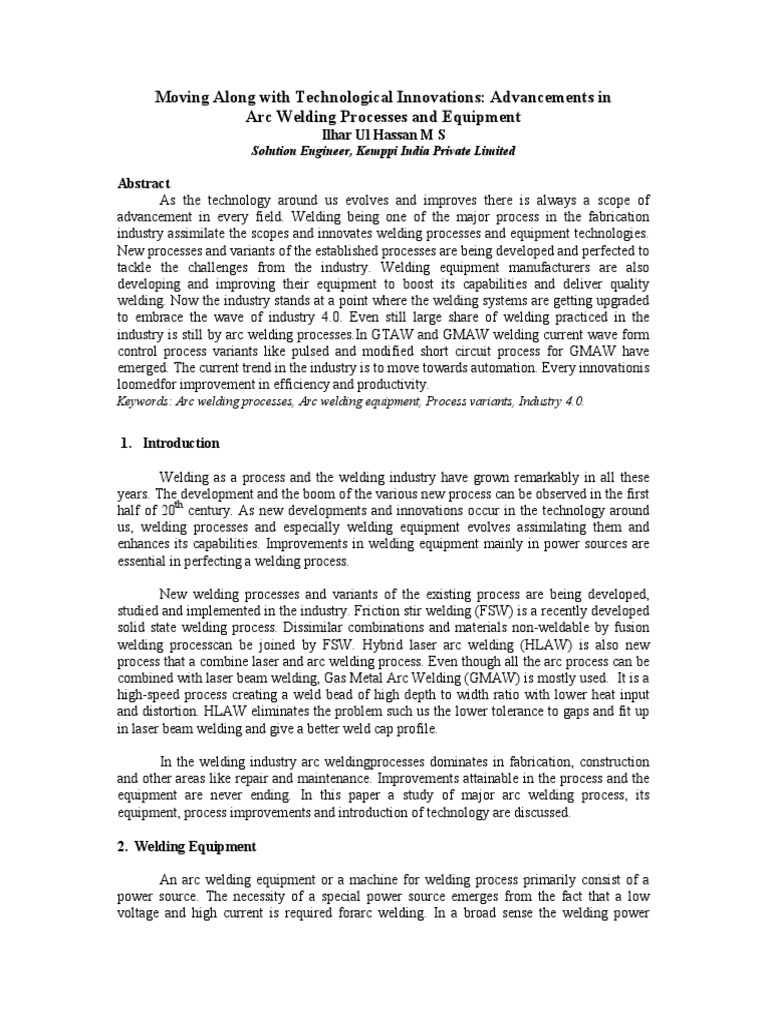 Ilhar Ul Hassan PDF | PDF | Rectifier | Welding