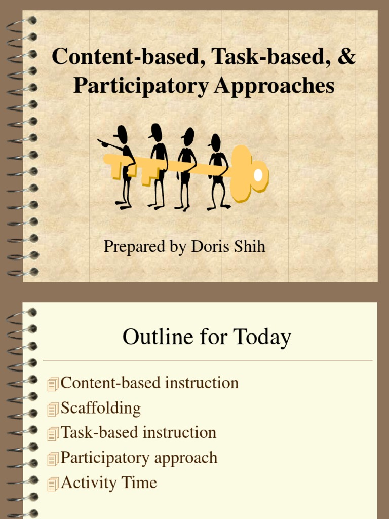 Content-Based, Task-Based, & Participatory Approaches: Prepared by ...