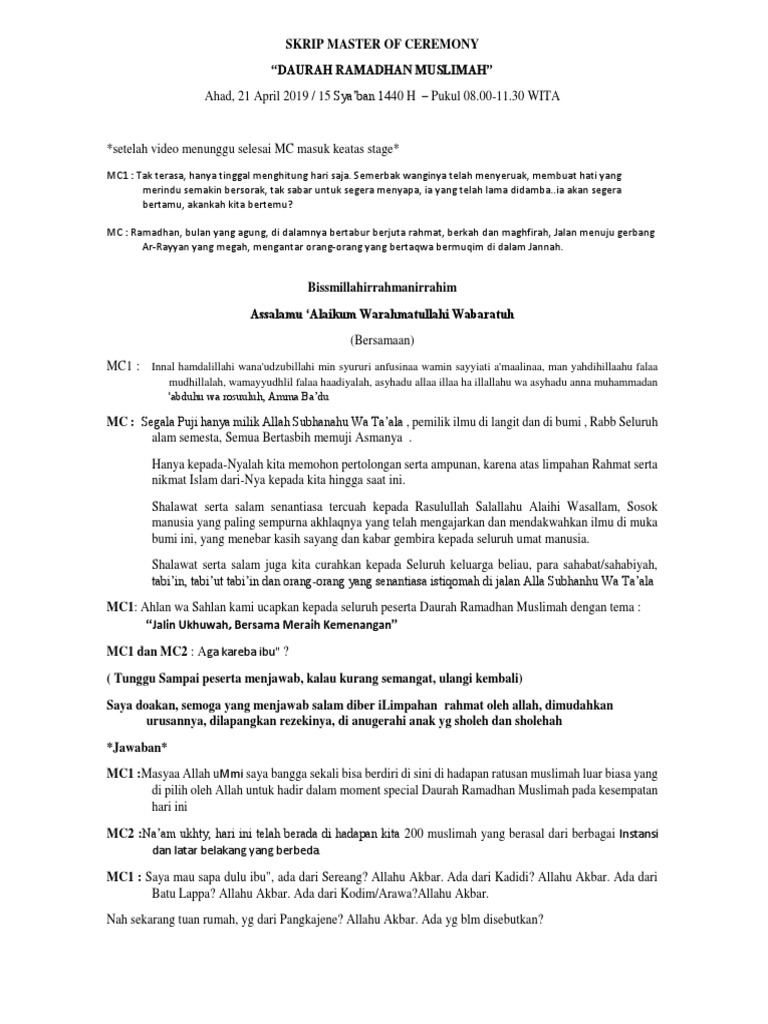 Daurah Ramadhan Muslimah 2019 | PDF