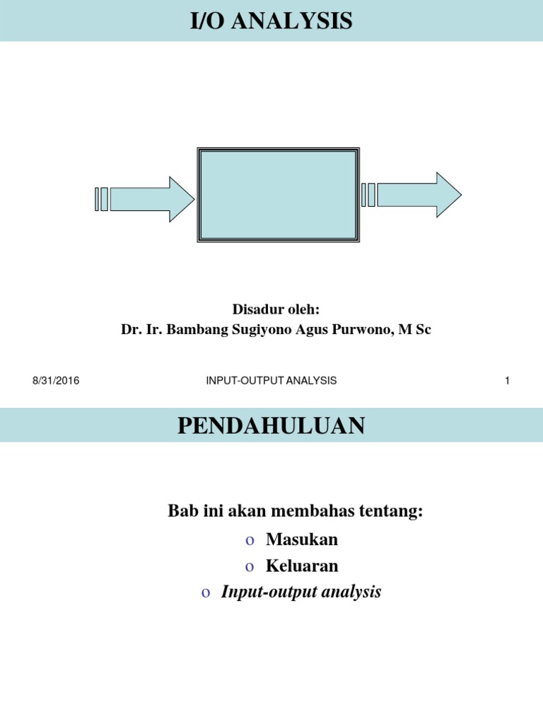 Dasar Teori Uji Impact | PDF | Input–Output Model | Inventory