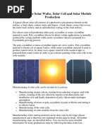 TOPCon Manufacturing Process | PDF | Solar Cell | Wafer (Electronics)