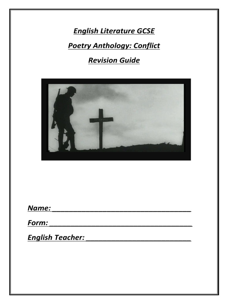 Conflict Poetry Revision Guide | PDF | Dante Gabriel Rossetti | Poetry