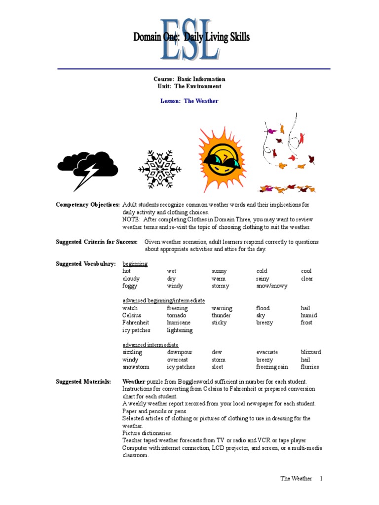 Understanding Weather for Daily Choices | PDF | Weather | Weather ...