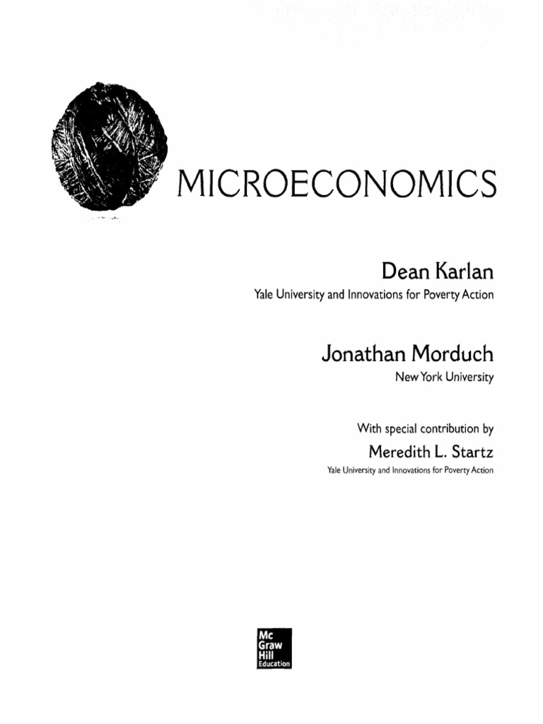 Microeconomics by Dean Karlan | PDF