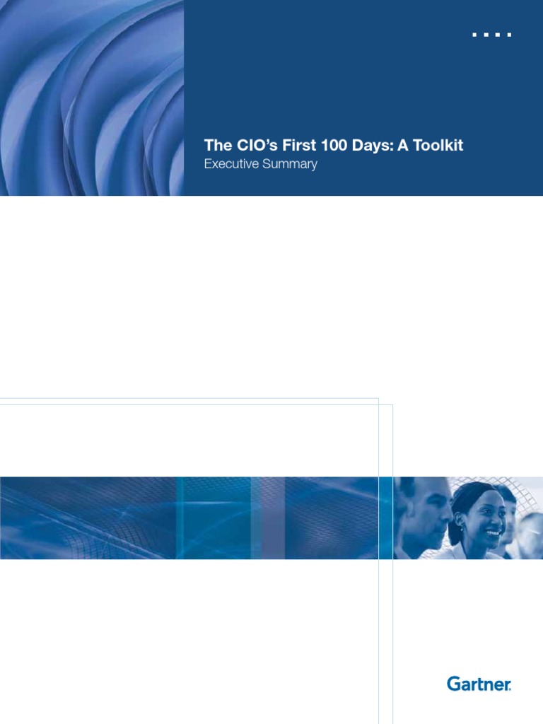 The CIO's First 100 Days: A Toolkit: Executive Summary | PDF | Chief ...