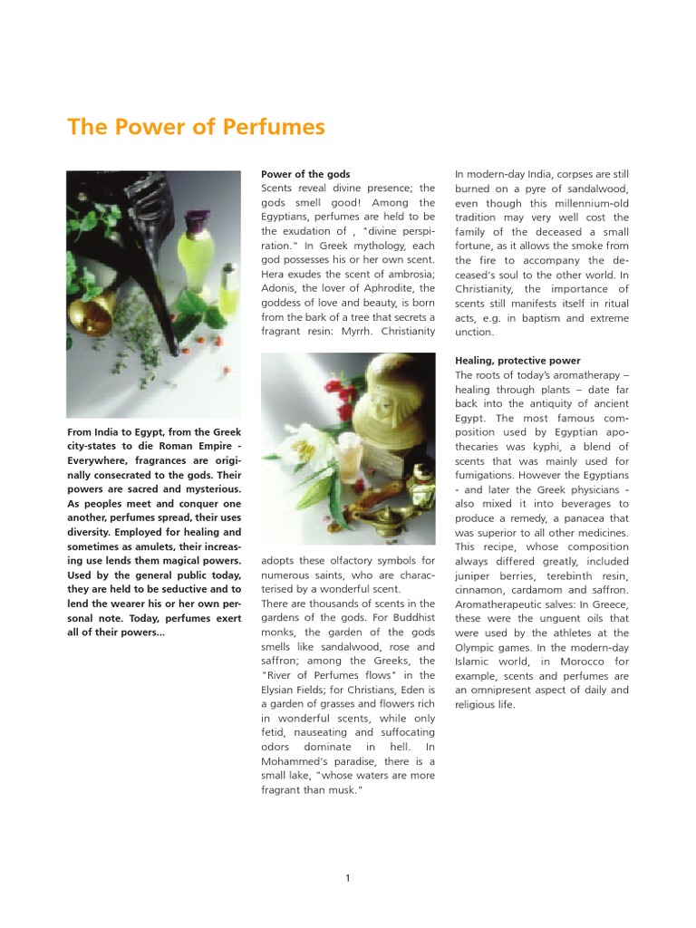 The Power of Perfumes | PDF | Perfume | Odor