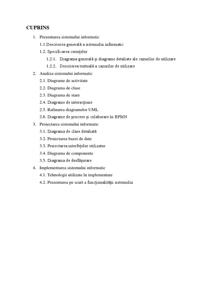 Model Proiect PSI | PDF