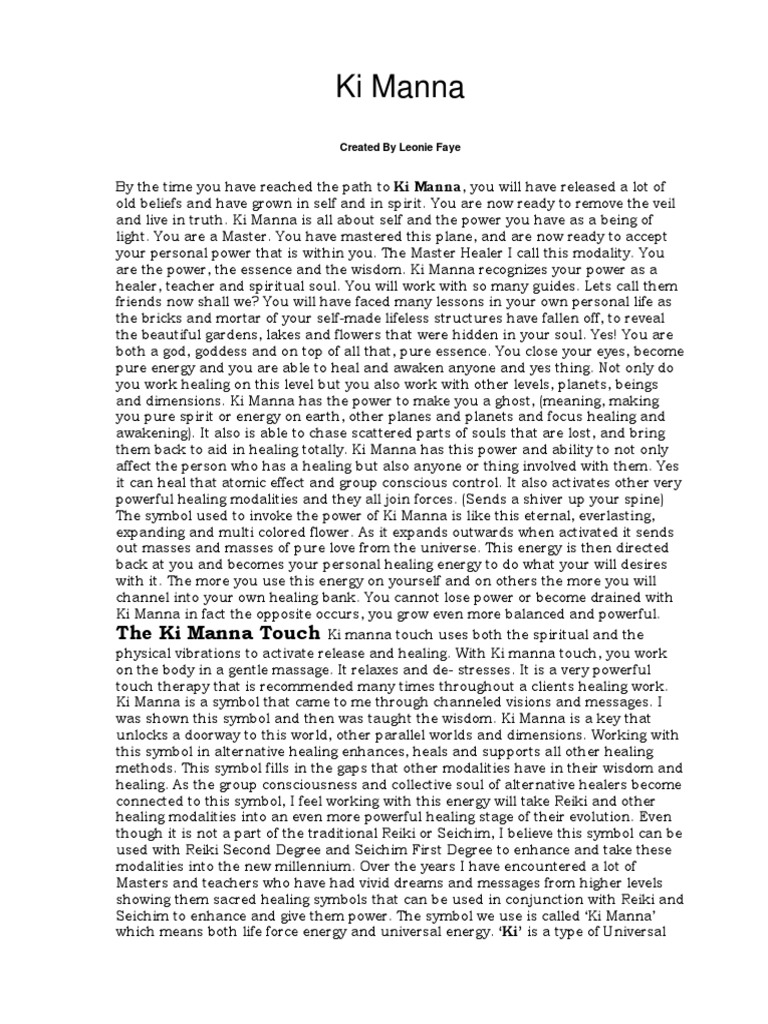 Ki Manna Engleza | PDF | Reiki | Reincarnation