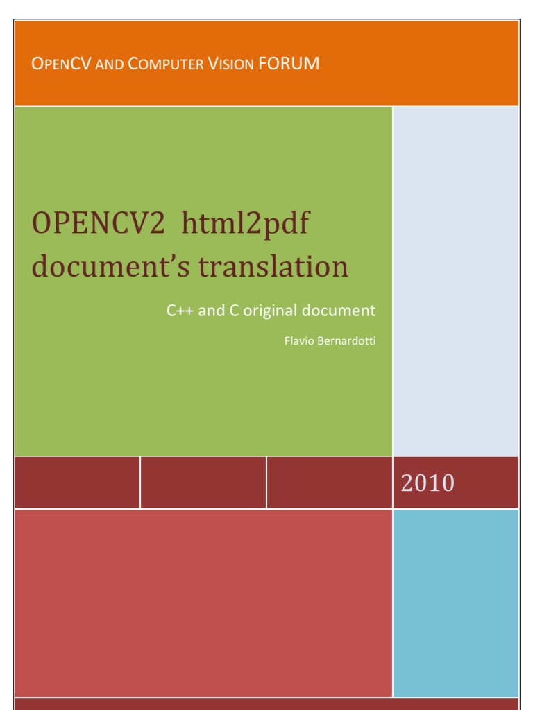 Opencv 2 | PDF | Matrix (Mathematics) | Array Data Structure