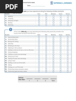 Back Pain Function Scale (BPFS) of Stratford Et Al | PDF