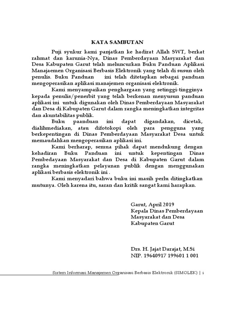 Buku Panduan Simolek Final | PDF