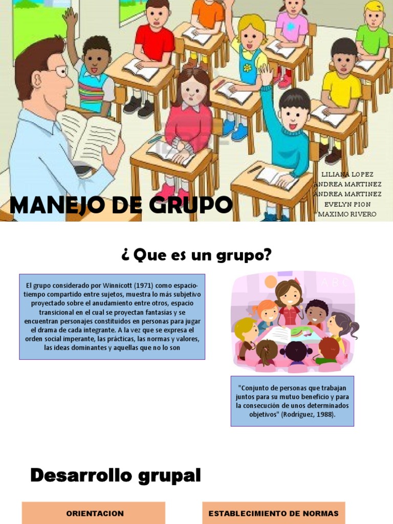 Manejo de Grupo | PDF | Maestros | Planificación