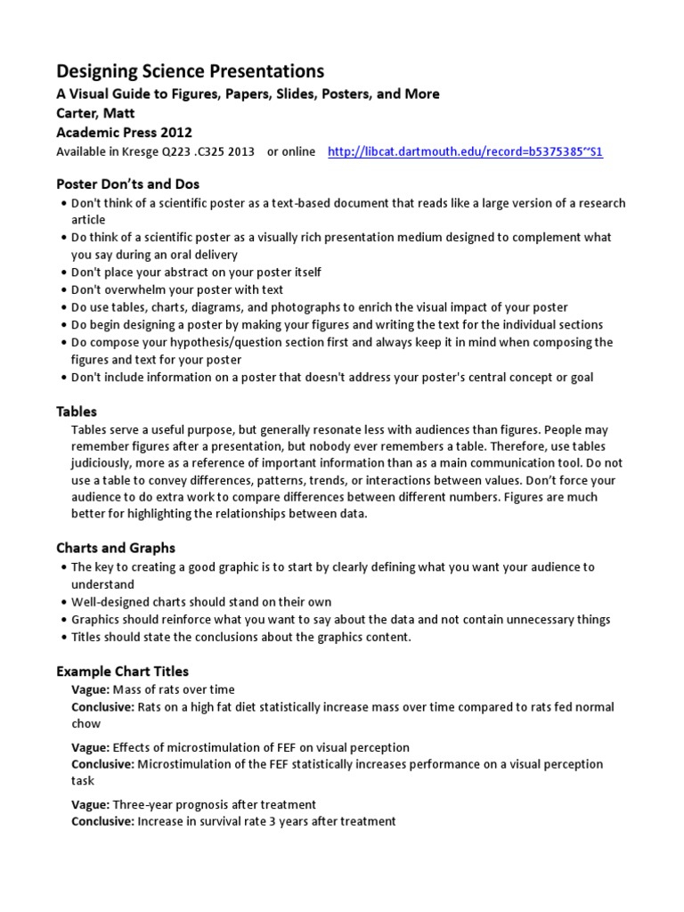 Posters Best Practices | PDF | Design | Data