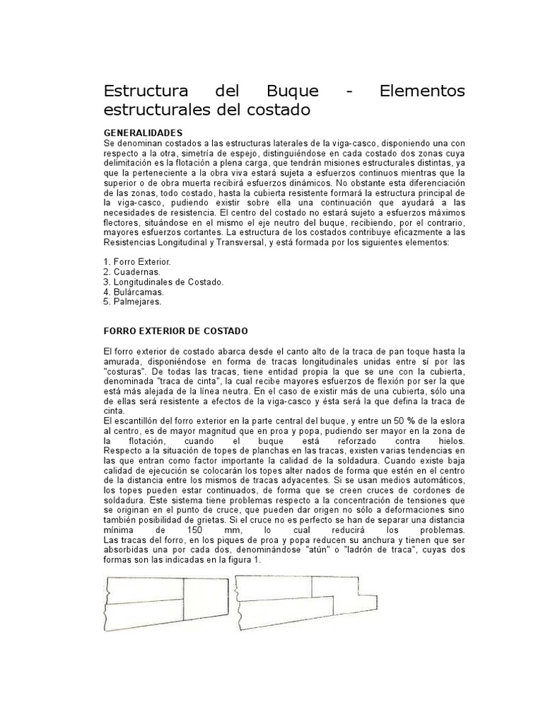 Estructura Del Buque | Buques | Acero
